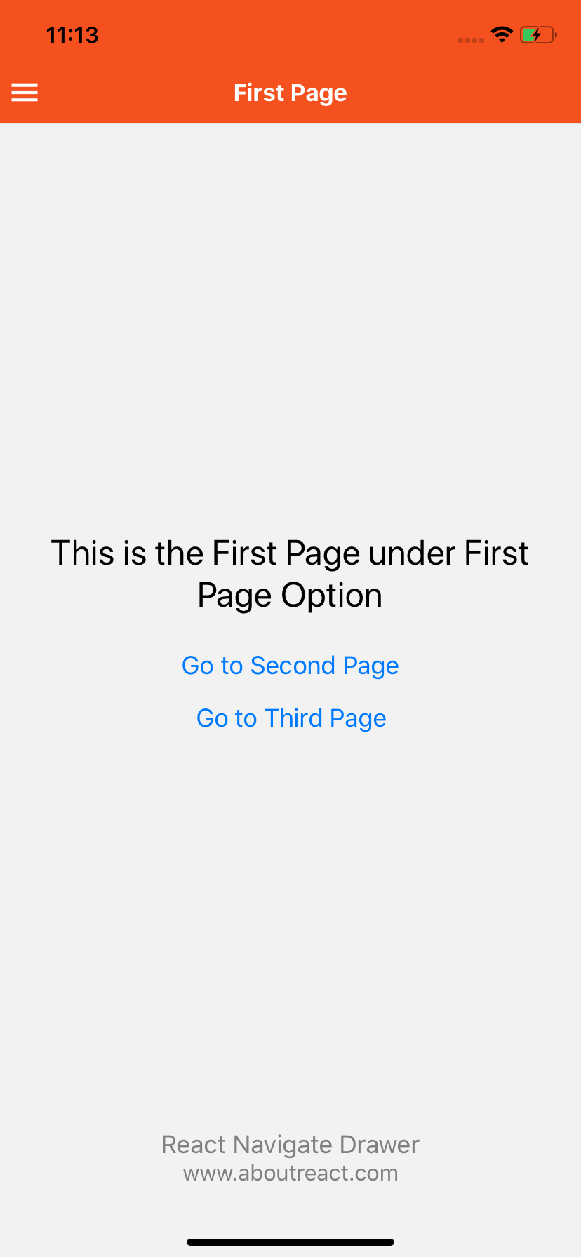 React navigation drawer: How to create it by using React navigation 5