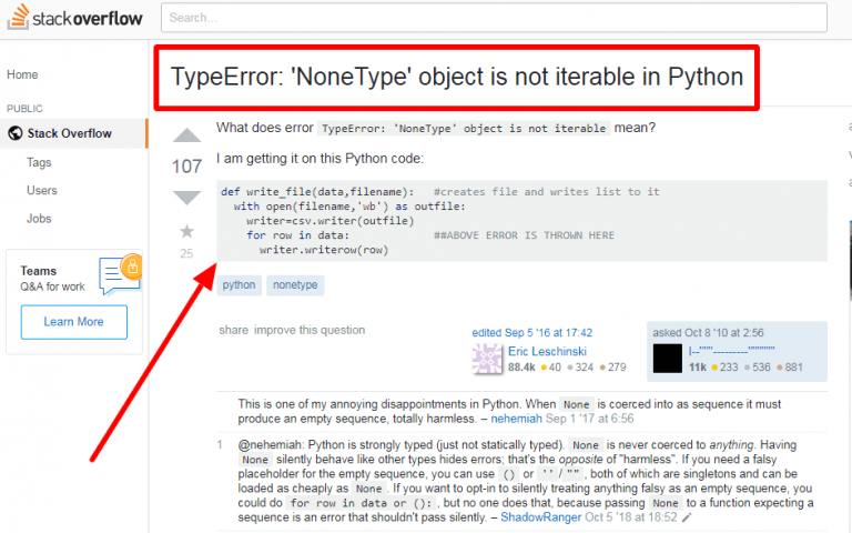 typeerror: 'nonetype' object is not iterable: How to solve this error ...