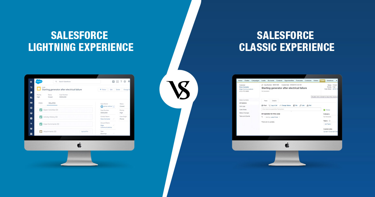 Salesforce lightning experience vs salesforce classic: The main differences