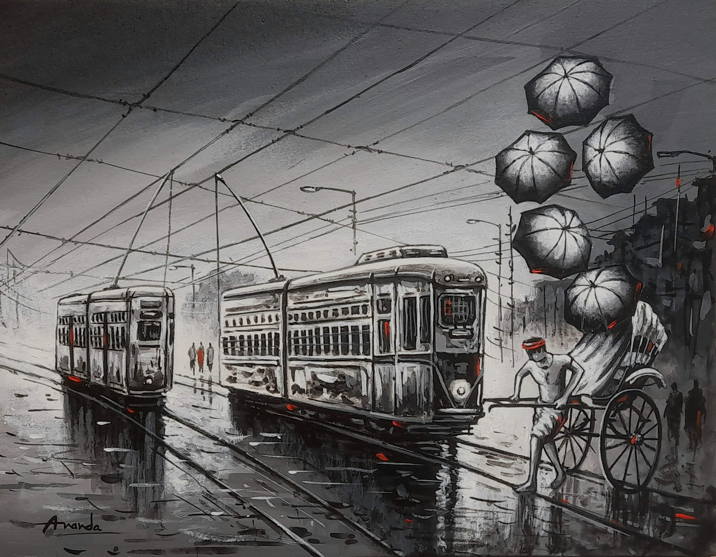 Ananda Das | Original Paintings by Artist Ananda Das for Sale