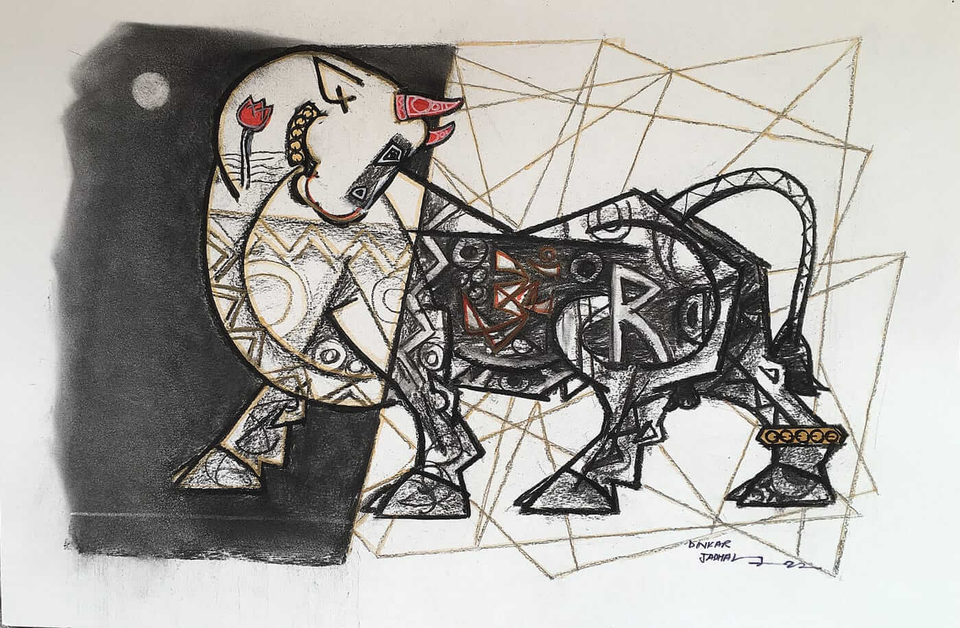 Artist Dinkar Jadhav | Paintings by Dinkar Jadhav