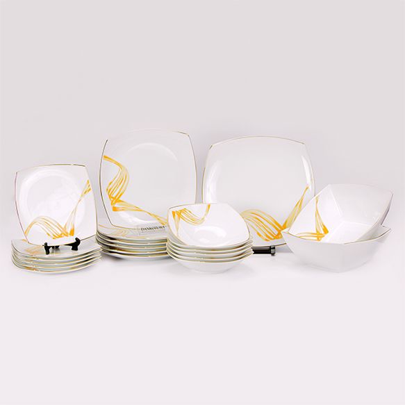 Six Person 21 Pcs Dinner Set - Dankotuwa Porcelain PLC Dinnerware Sets