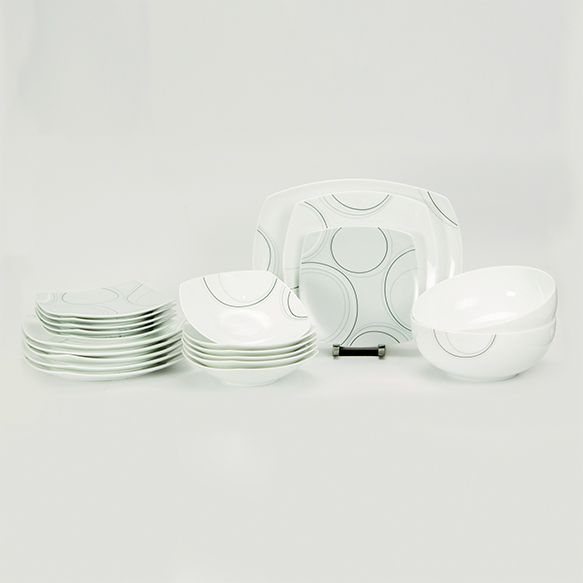 Six Person 21 Pcs Dinner Set - Dankotuwa Porcelain PLC Dinnerware Sets