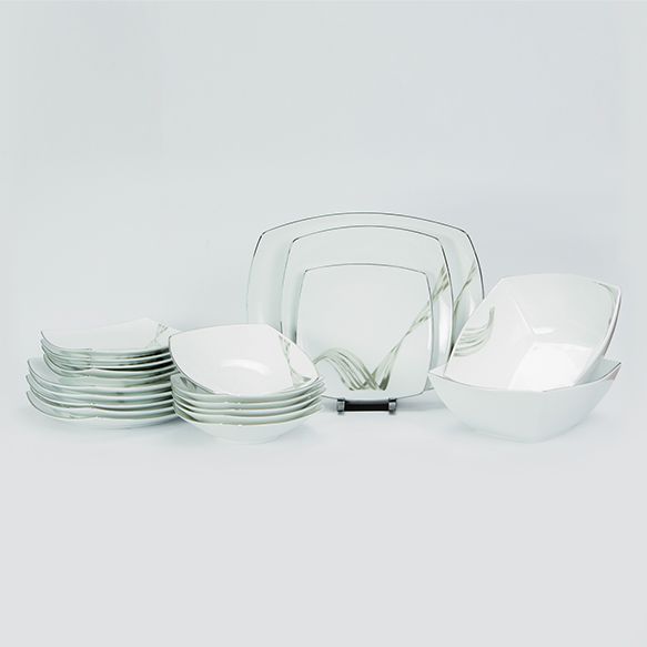 Six Person 21 Pcs Dinner Set - Dankotuwa Porcelain PLC Dinnerware Sets