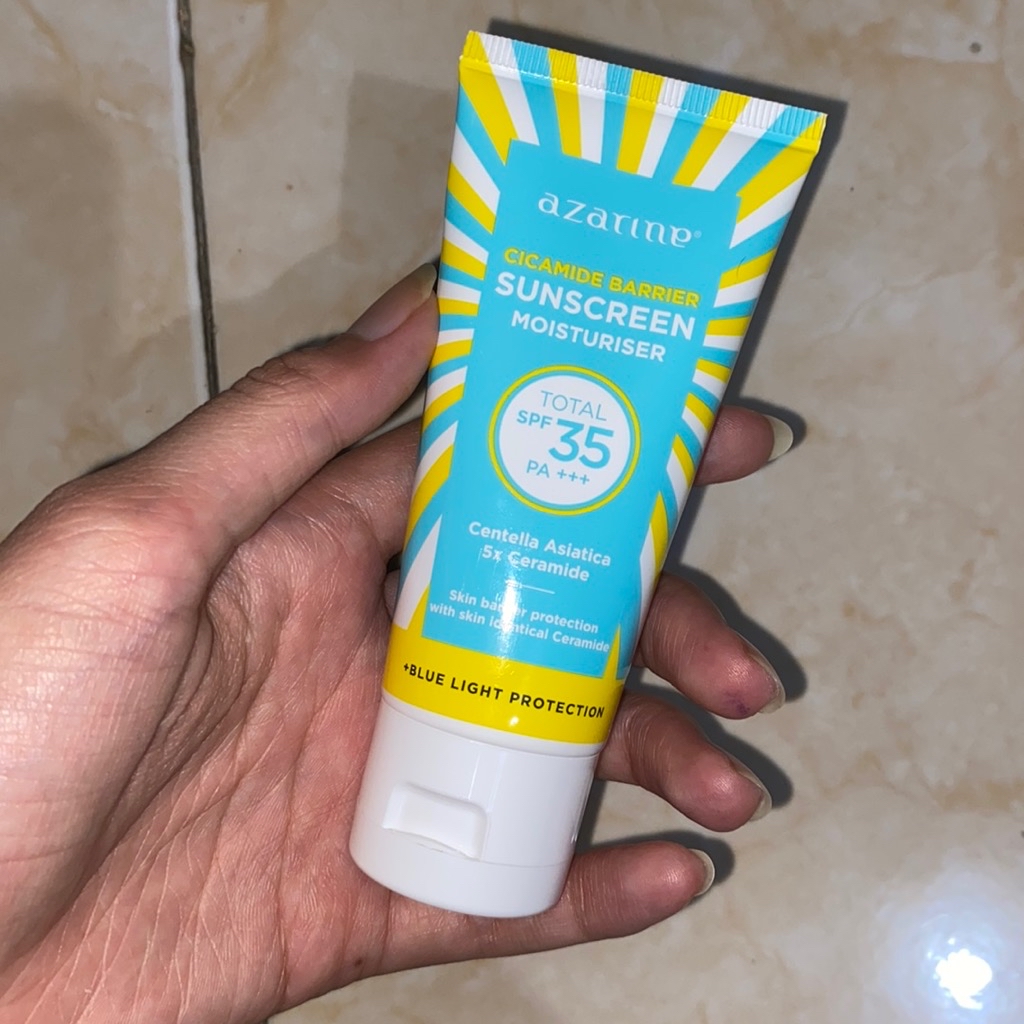 Azarine Cosmetic Cicamide Barrier Sunscreen Moisturiser SPF35 PA ...