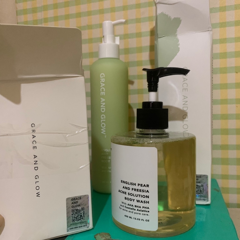 Grace and Glow English Pear and Freesia Anti Acne Solution Body Wash ...
