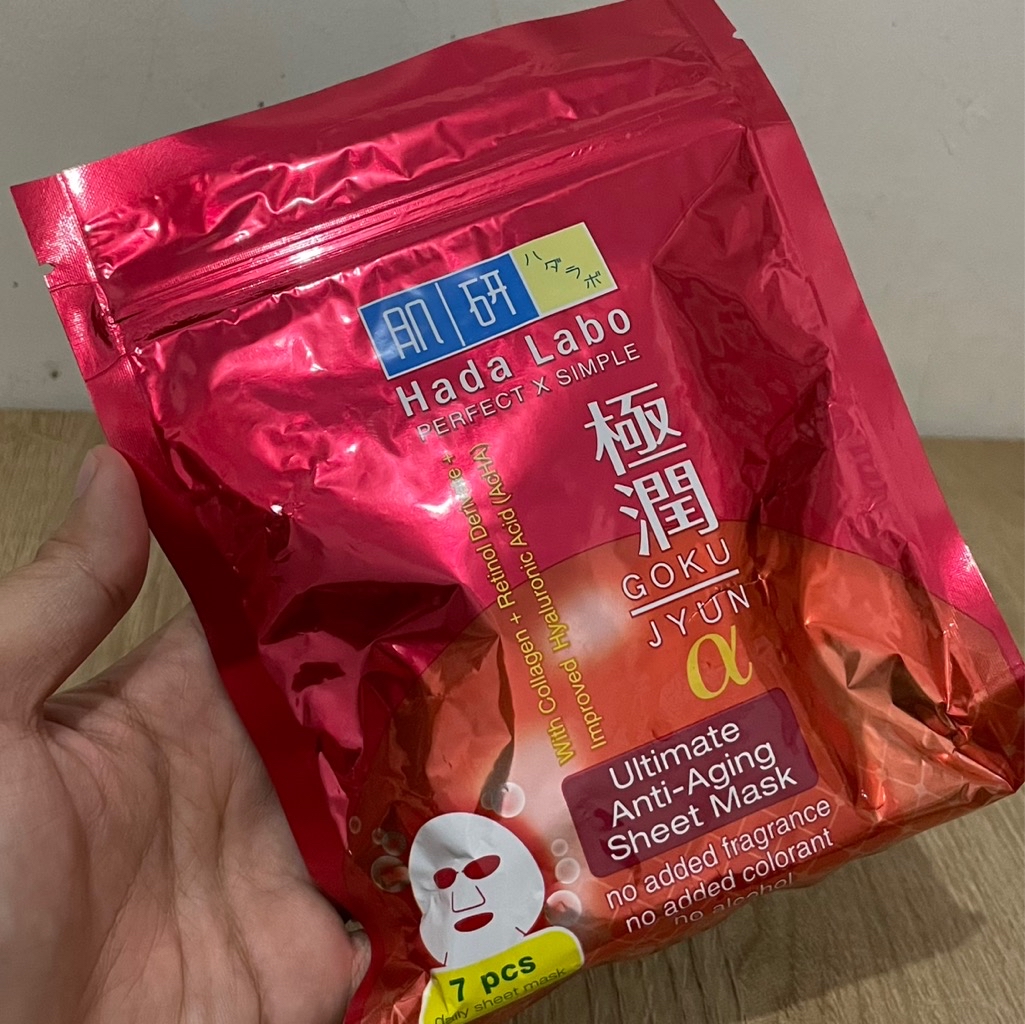 Hada Labo Gokujyun Alpha Ultimate Anti Aging Sheet Mask - Beauty Review