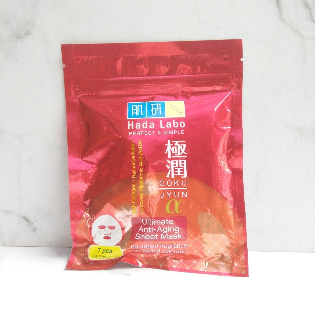 Hada Labo Gokujyun Alpha Ultimate Anti Aging Sheet Mask - Beauty Review