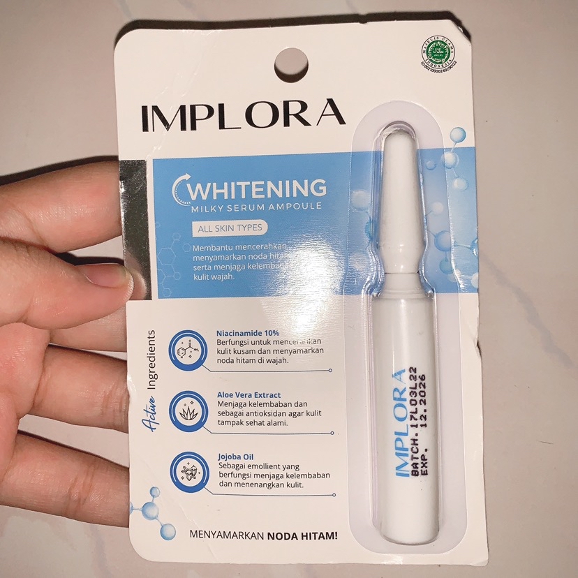 Implora Whitening Milky Serum Ampoule - Beauty Review