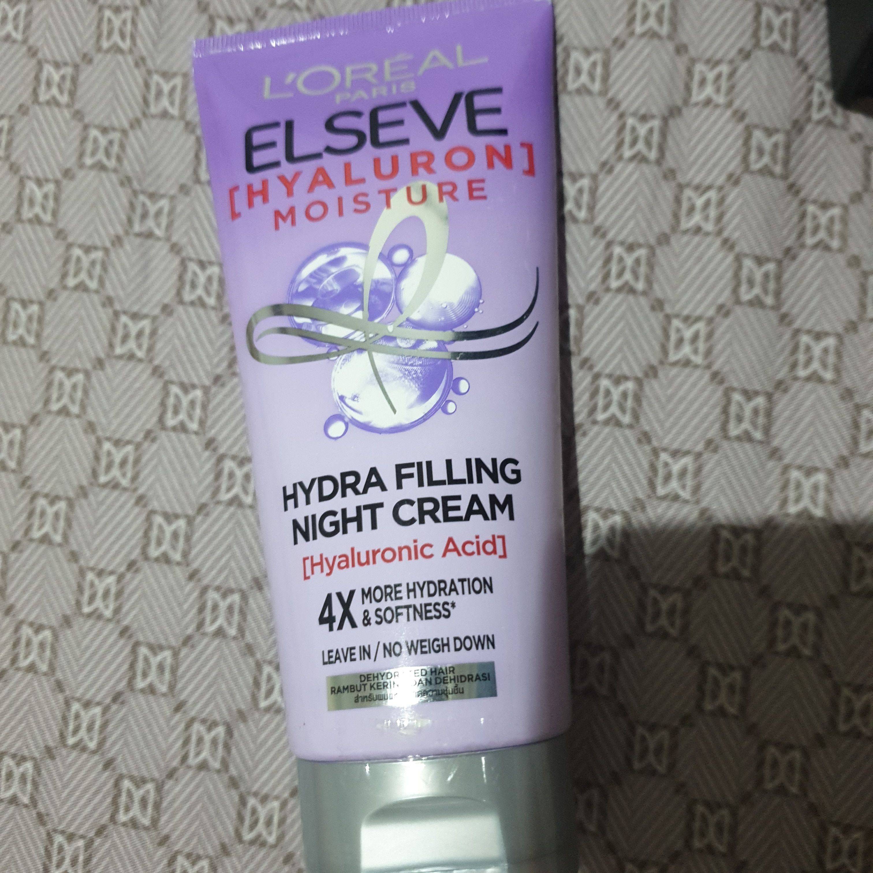 L'Oreal Paris ELSEVE Hyaluron Moisture Hair Hydra Filling Night Cream ...