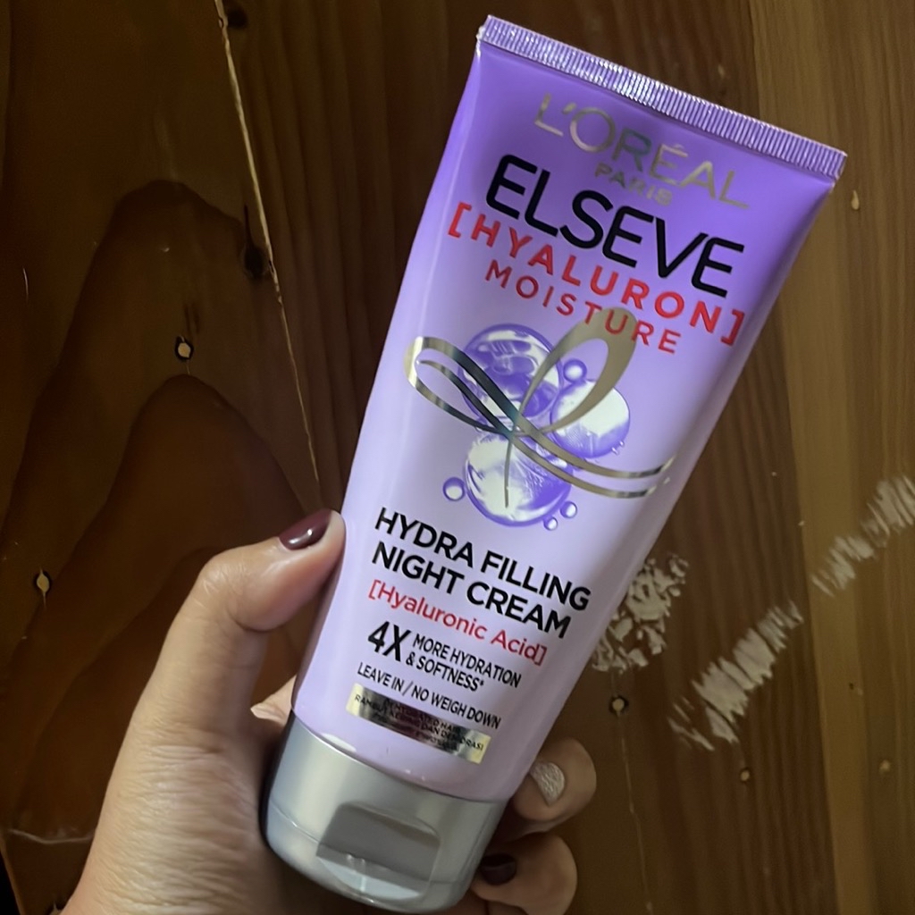 L'Oreal Paris ELSEVE Hyaluron Moisture Hair Hydra Filling Night Cream ...