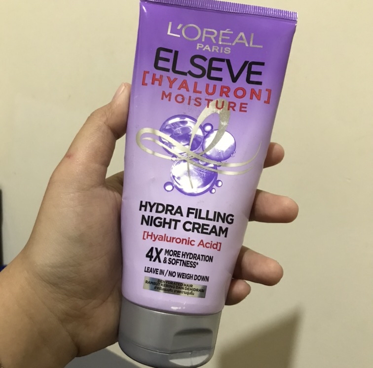 L'Oreal Paris ELSEVE Hyaluron Moisture Hair Hydra Filling Night Cream ...