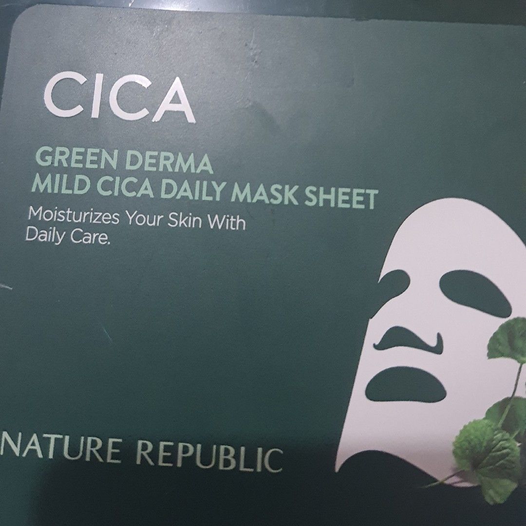 Nature Republic Green Derma Mild Cica Daily Mask Sheet - Beauty Review