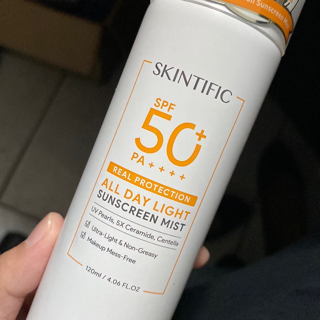 Skintific All Day Light Sunscreen Mist - Beauty Review