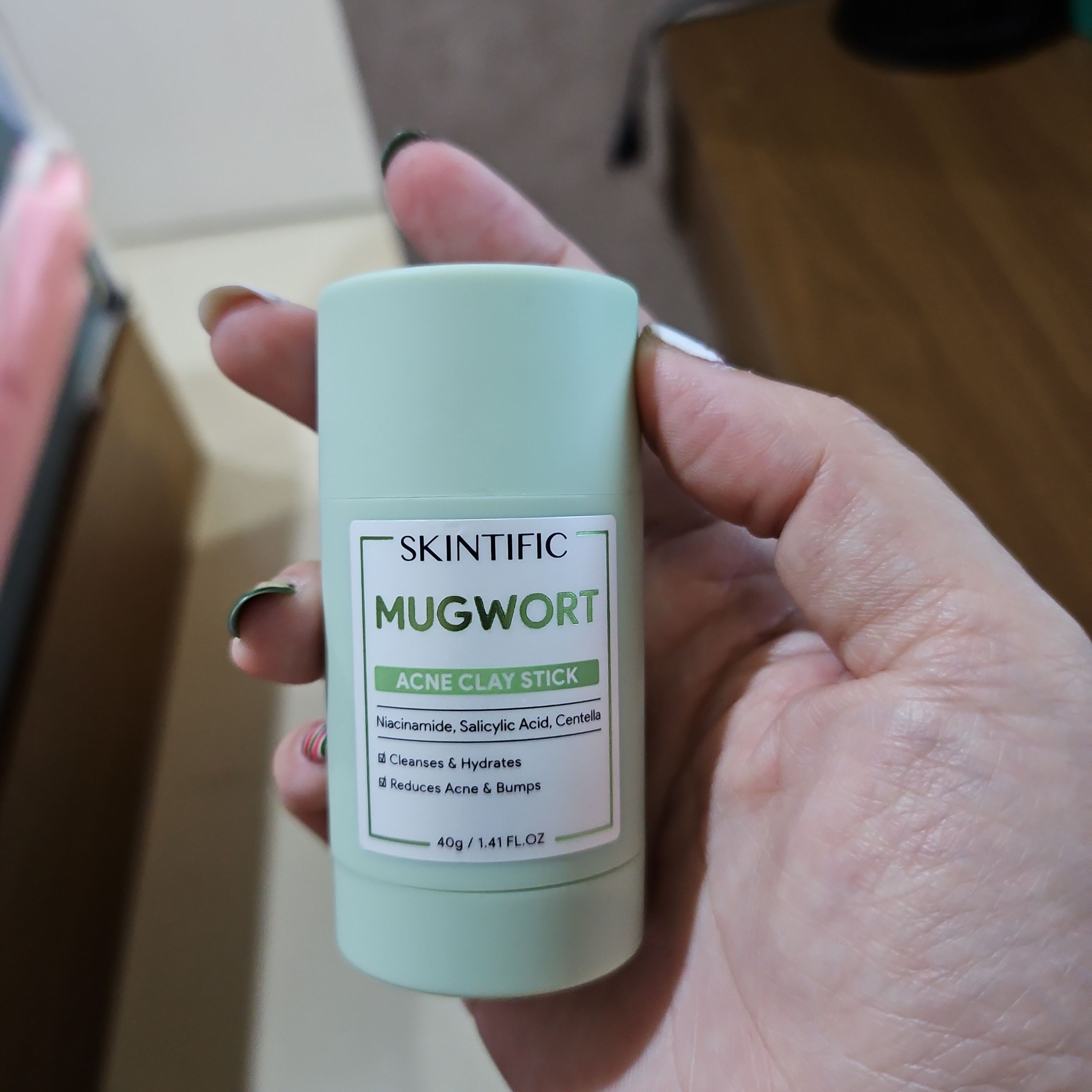 Skintific Mugwort Acne Clay Stick - Beauty Review