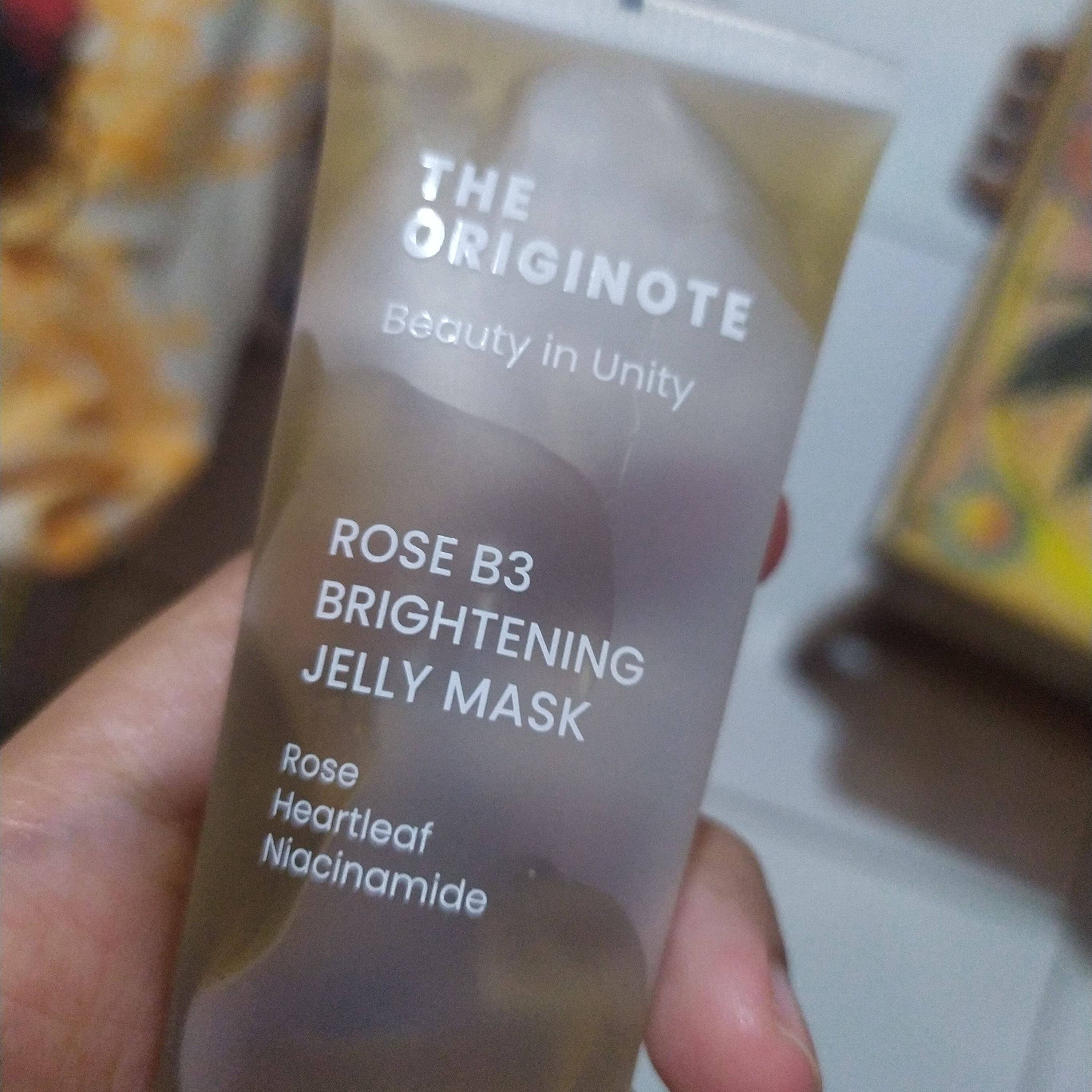The Originote Rose B3 Brightening Jelly Mask - Beauty Review