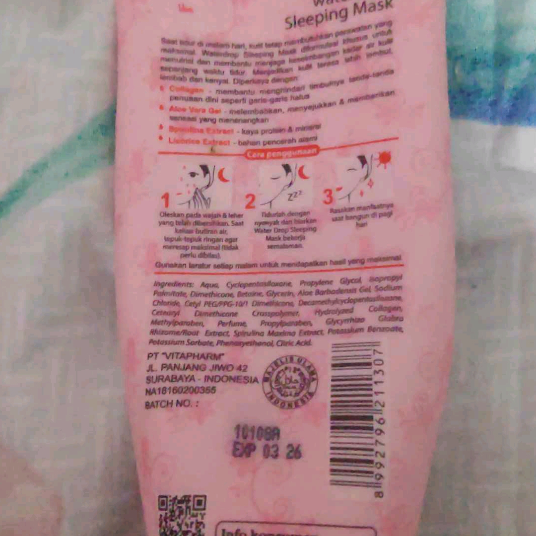 Viva Cosmetics Waterdrop Sleeping Mask - Beauty Review