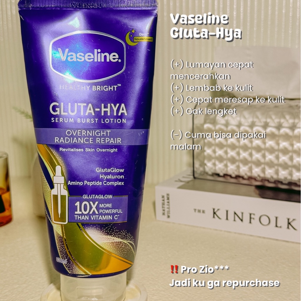 Vaseline Healthy Bright Gluta-Hya Overnight Radiance Repair - Beauty Review