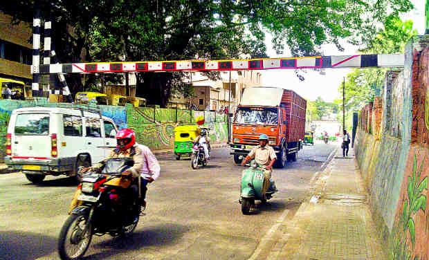 Height barrier eases Anand Rao circle traffic