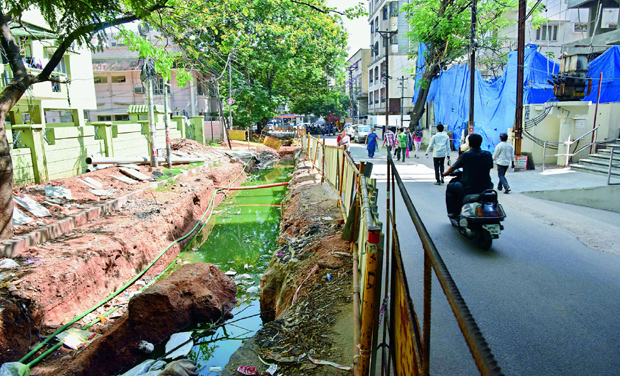 Civic works mess up Sindhi Colony