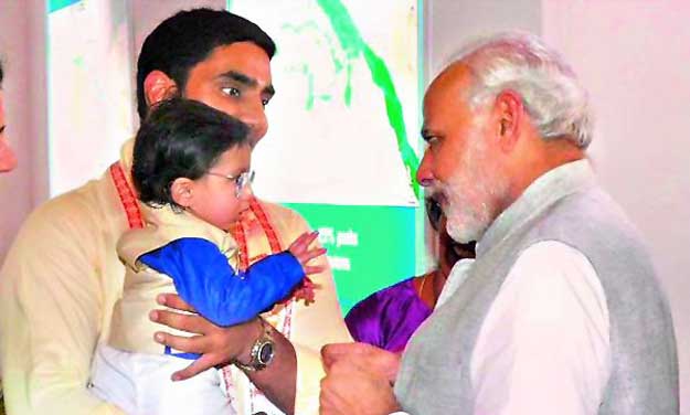 Devansh in playful mood with Modi
