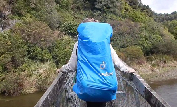 Watch: Tourists fall into river after suspension bridge collapses