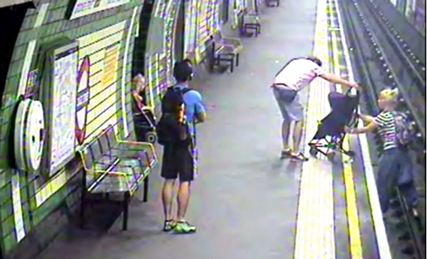 Watch: Toddler falls on railway track blown away by tunnel wind