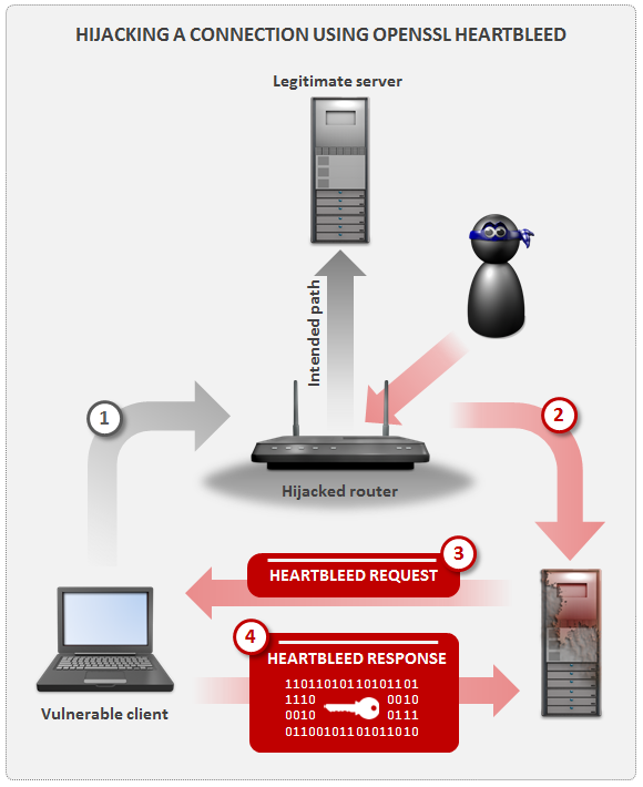 Heartbleed bug: How it attacks