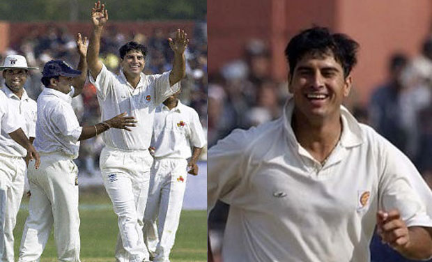 One Test, opening batsman and bowler – multiple records