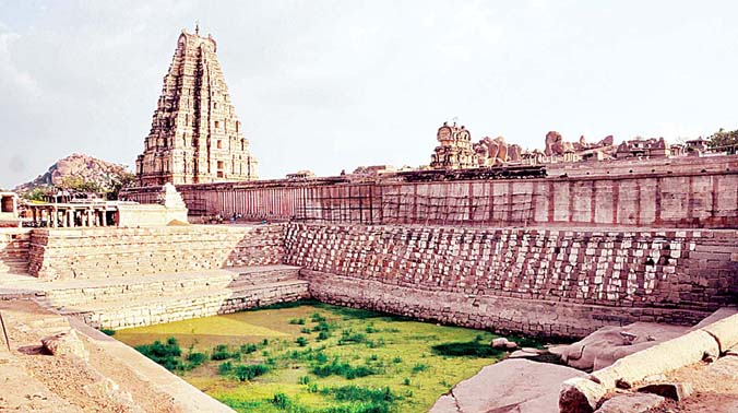 Manmatha Pushkarni now an added tourist attraction in Hampi