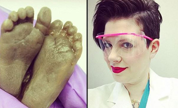 This pathologist posts grim photos of the dead on social media