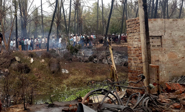 GAIL pipeline fire: Chandrababu Naidu inspects site, angry villagers ...