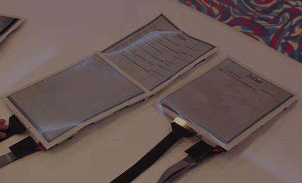 Flexible and paper-thin computer screens in the making