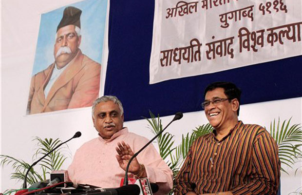 RSS says no change in stand on Article 370, want new gov to be given time