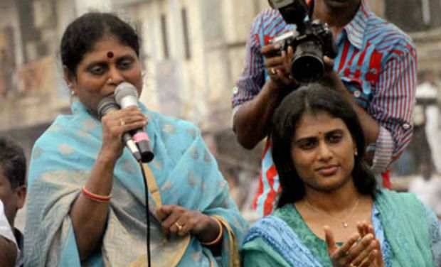 YSR Congress cadre bank on Sharmila Reddy, Vijayamma for campaigning