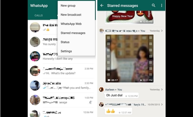 How to mark WhatsApp messages as favorites