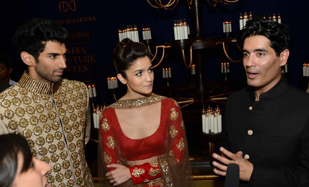 Aditya Kapoor and Alia Bhatt walk the ramp for Manish Malhotra