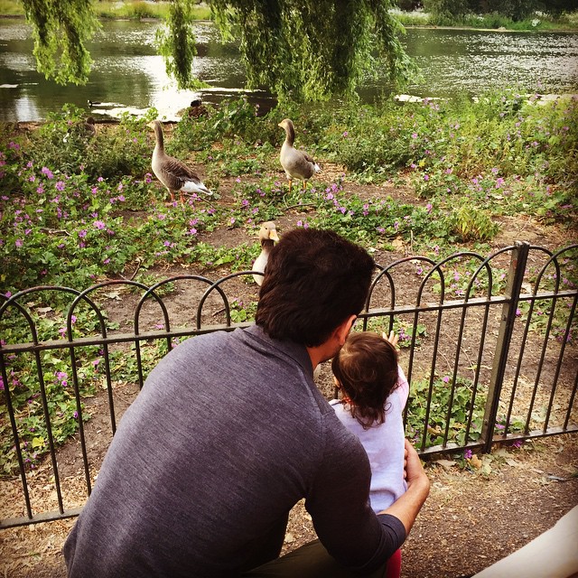 Imran Khan enjoys his day with baby Imara at St James' Park
