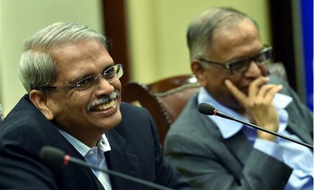 Narayana Murthy, Gopalakrishnan bid farewell to Infosys