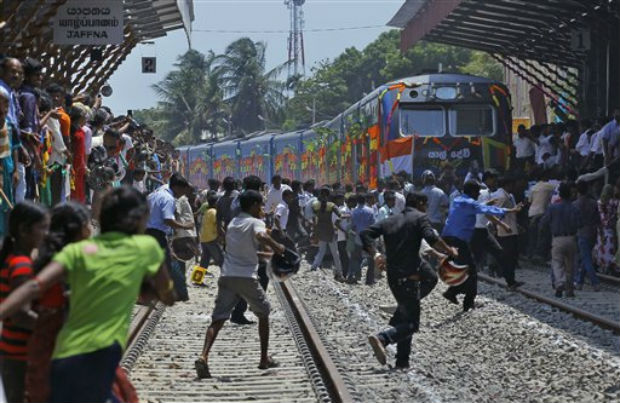 Sri Lanka restores blood-soaked railway to Tamil heartland