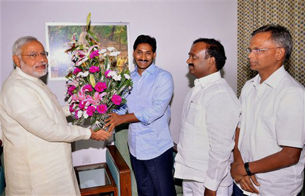 Jagan Reddy urges Narendra Modi to help develop Andhra Pradesh