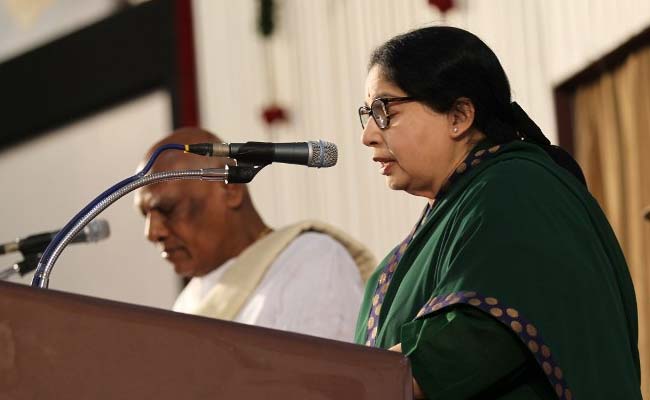 Amma returns: Jayalalithaa takes oath as Tamil Nadu CM for the fifth time