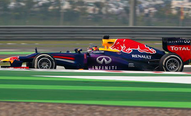 Sebastian Vettel wins Indian Grand Prix for third time in a row