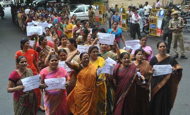 Andhra Pradesh last week in pictures: Rain fury, techie gang rape, wall ...
