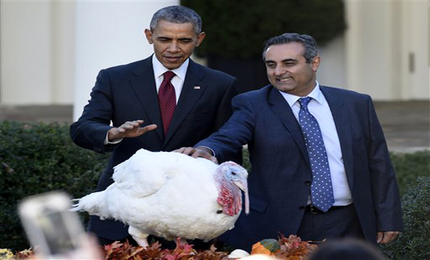 Barack Obama pardons 'turkey', serves food to homeless this Thanksgiving