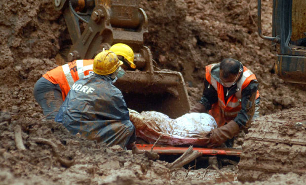 Rescue work on to dig up dozens of submerged homes in Pune