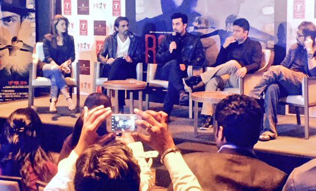 Finally! Ranbir Kapoor joins Jacqueline and Arjun at 'Roy' press conference