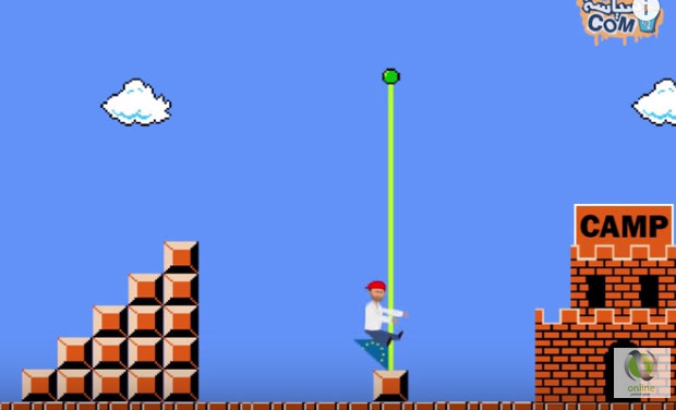 Syrian man gives Super Mario a refugee makeover