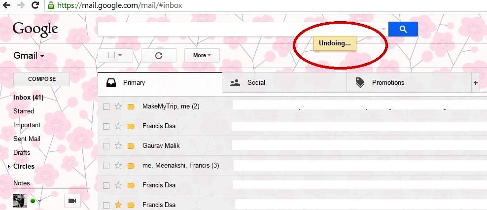 Here is how you can undo your sent mails