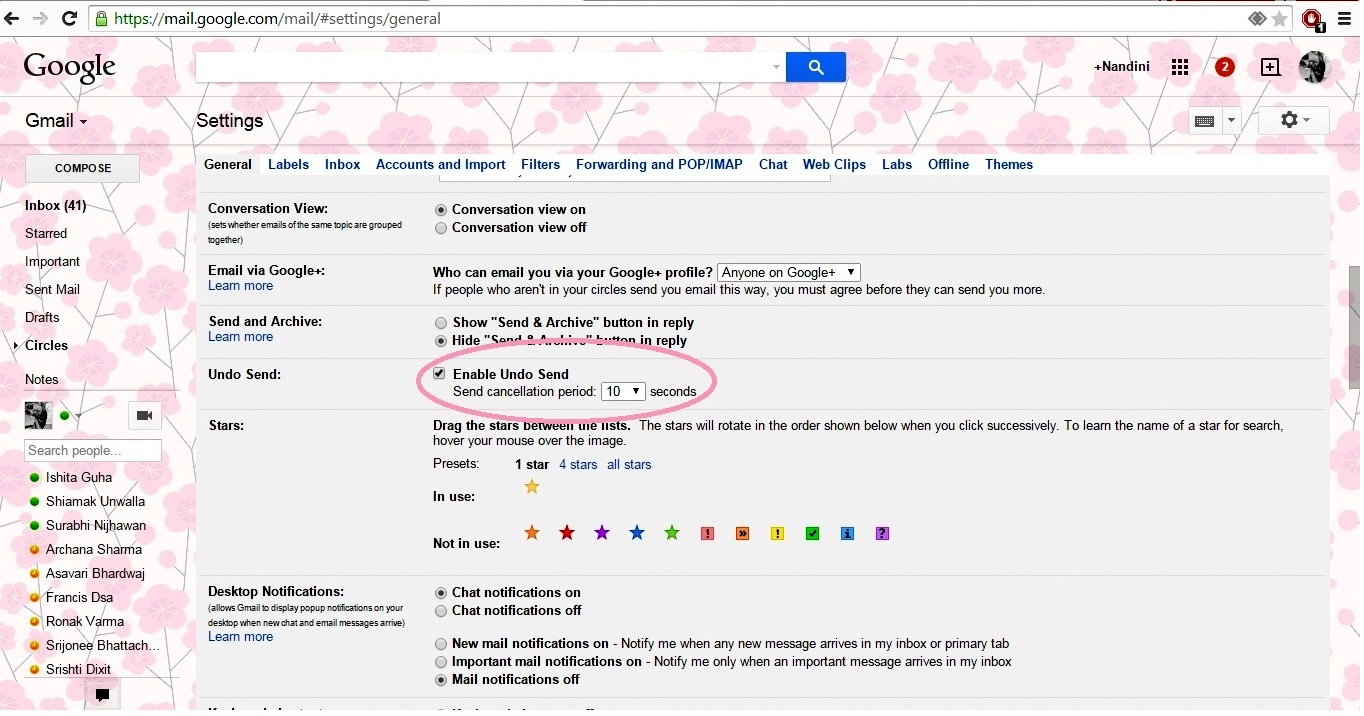 Here is how you can undo your sent mails
